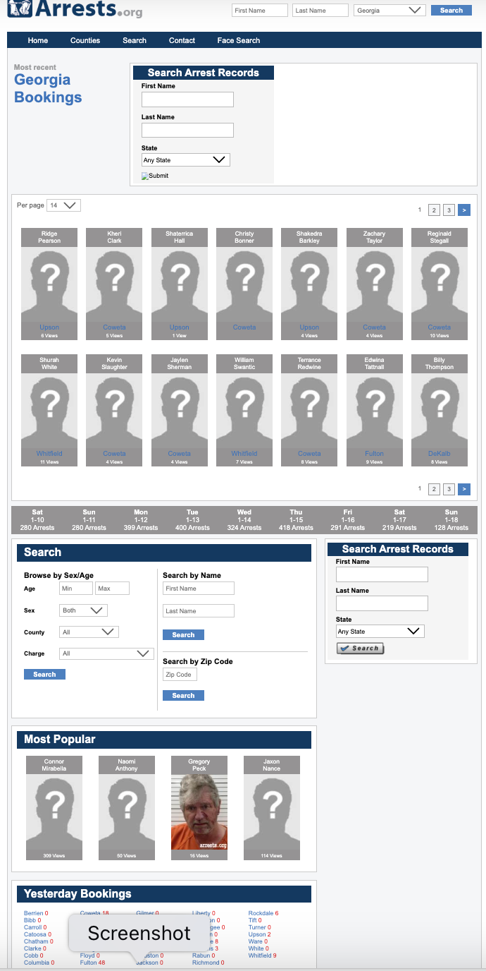Arrests.org Mississippi - Arrest Records, Mugshots & Inmate Search